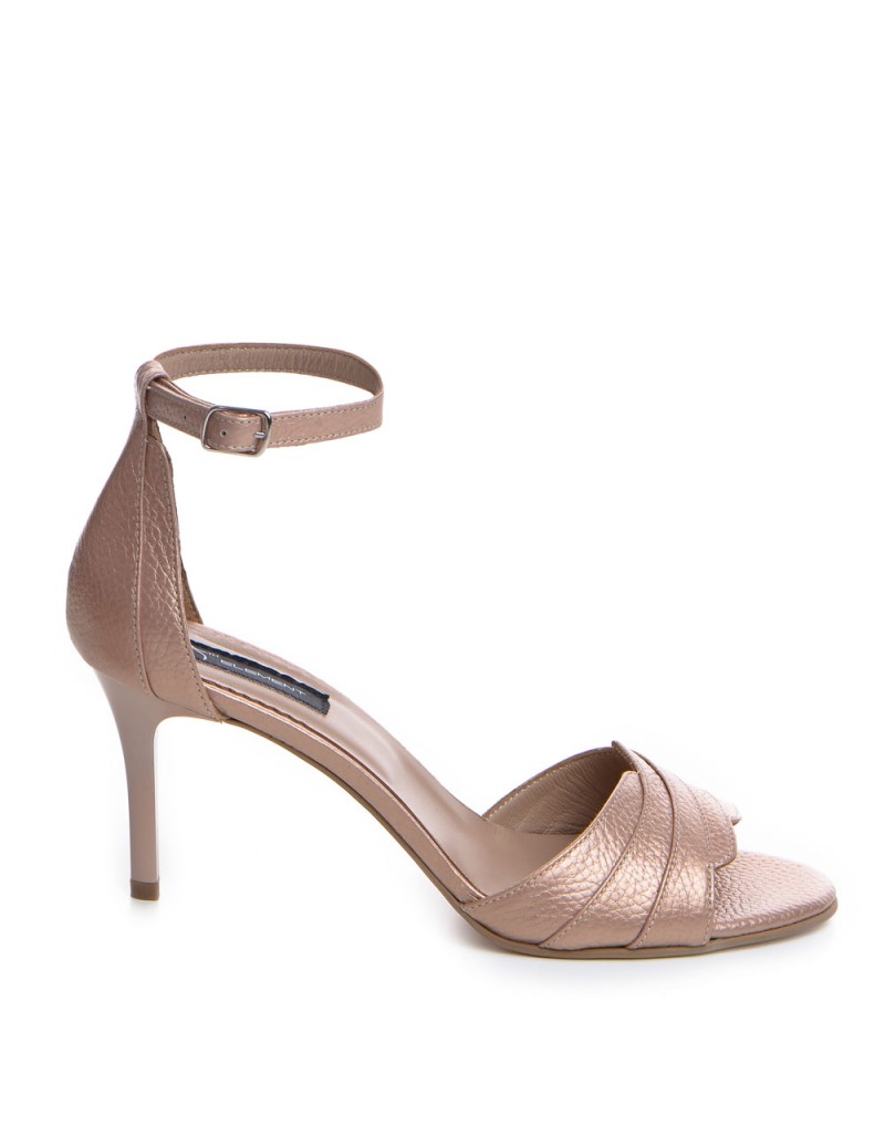 Sandale dama din piele naturala, cu toc intre 4 si 13 cm - The5thElement.ro