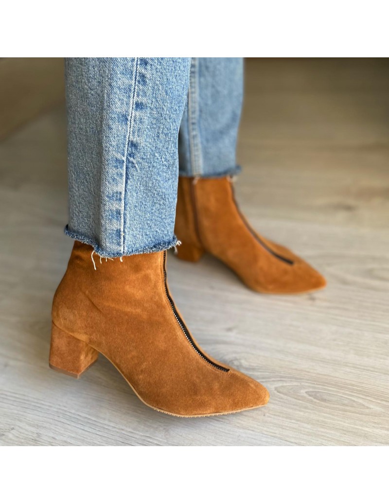 Ghete Dama Piele Naturala Mov Misaki