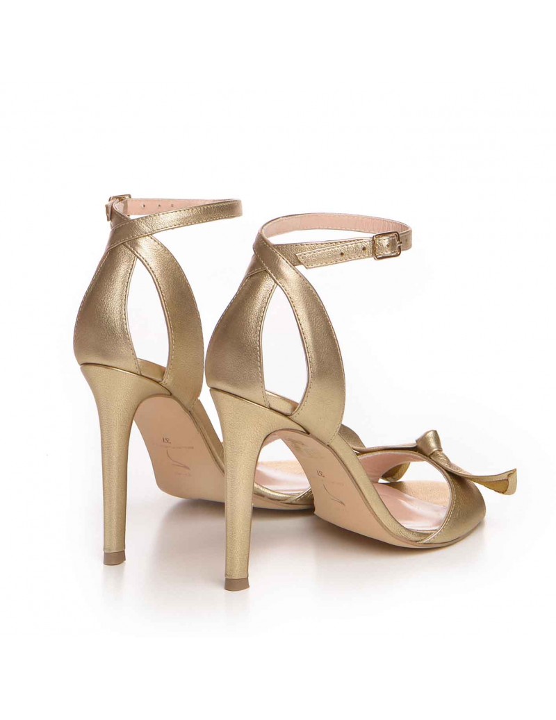 Sandale dama piele naturala Bronz Francesca