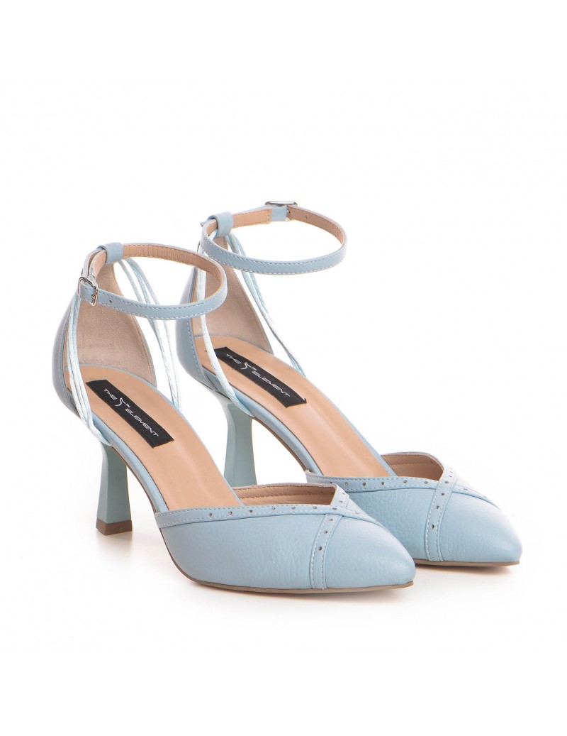 Pantofi Piele Naturala Bleu Rihanna