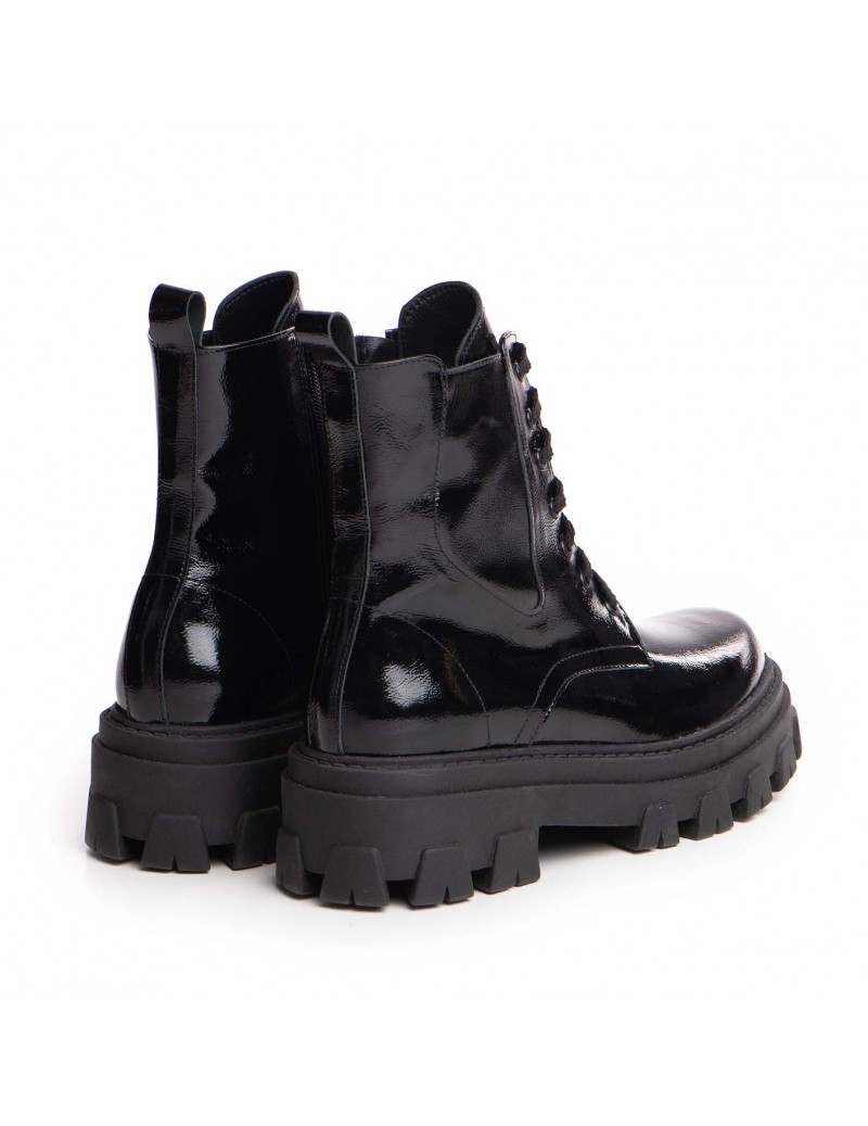 Bocanci dama Piele Naturala Negru Willow