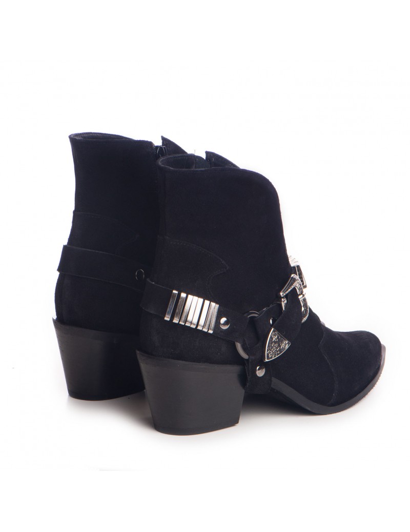 Ciocate dama Piele Naturala Negru Bronx