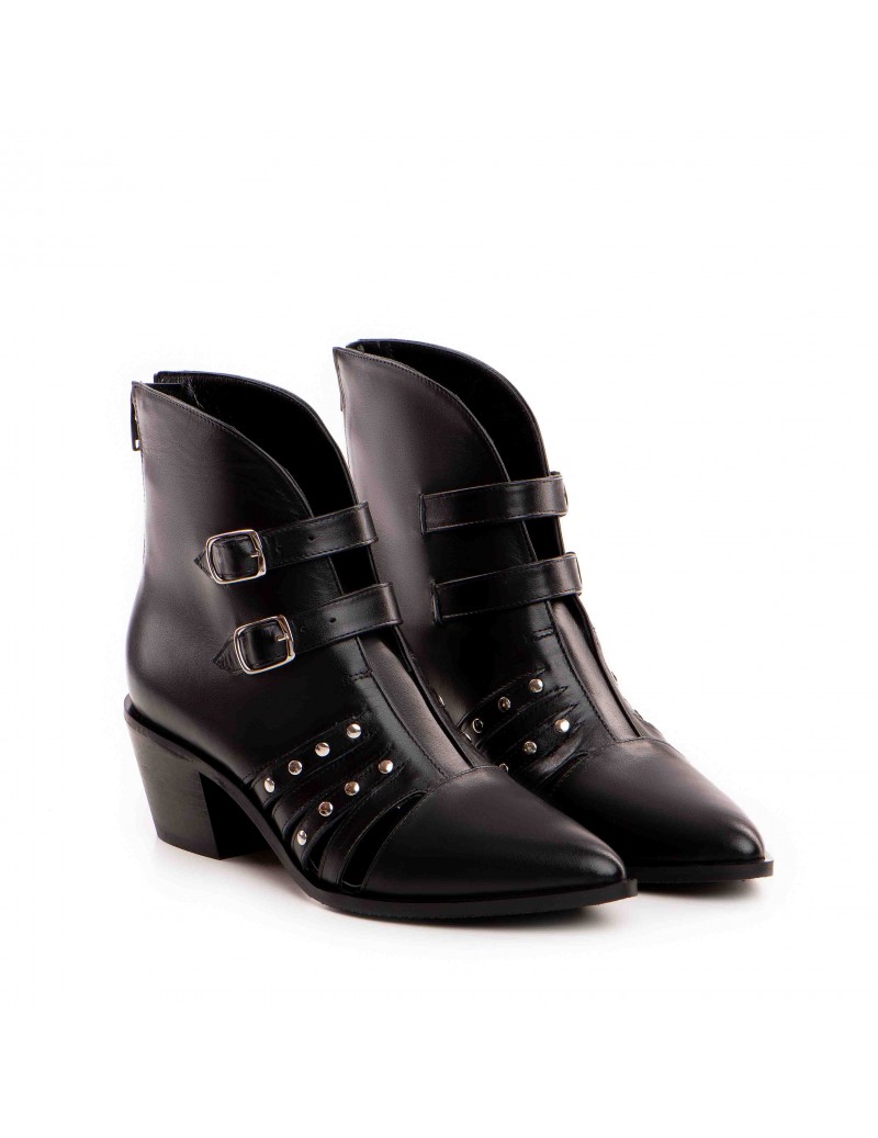 Ciocate dama Piele Naturala Negru Nova